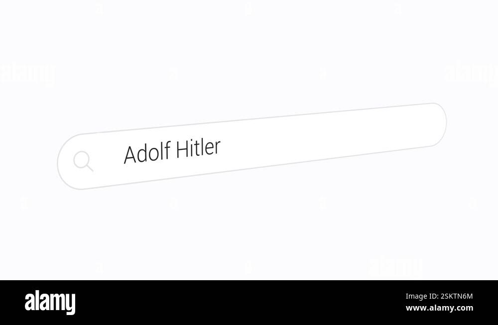 Typing Adolf Hitler On Search Box - Dictatorship Of World War II In ...