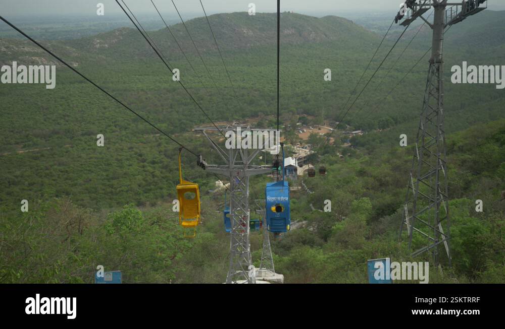 Single person ropeways and cable car rides with the stunning landscape ...