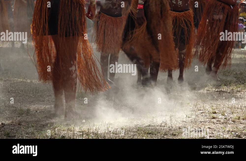 Aboriginal people Ceremonial dancing in Laura Quinkan Dance Festival ...