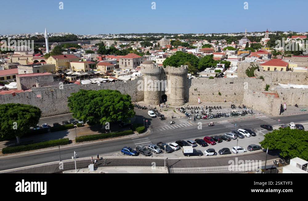 Rhodes city wall tower Stock Videos & Footage - HD and 4K Video Clips ...