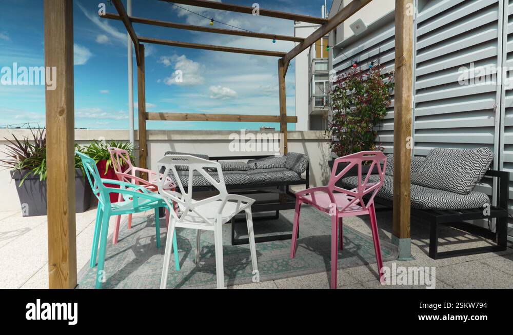 Contemporary roof terrace Stock Videos & Footage - HD and 4K Video ...