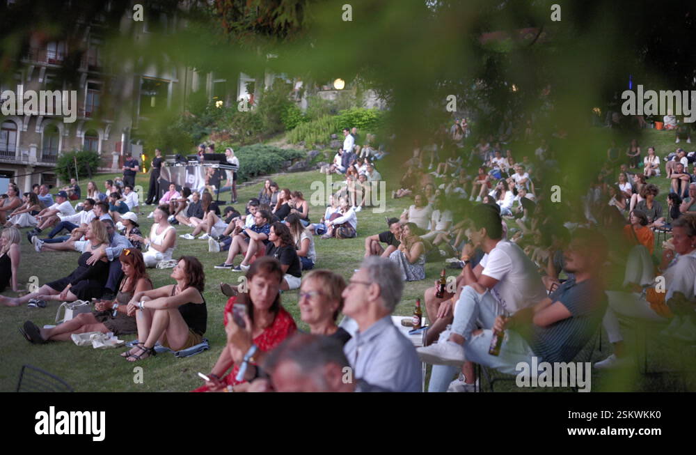 Park recreation sitting summer crowd Stock Videos & Footage - HD and 4K ...