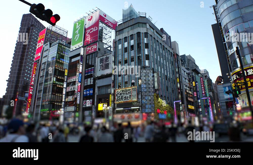 SHINJUKU, TOKYO, JAPAN : View of buildings and street at Kabukicho area ...