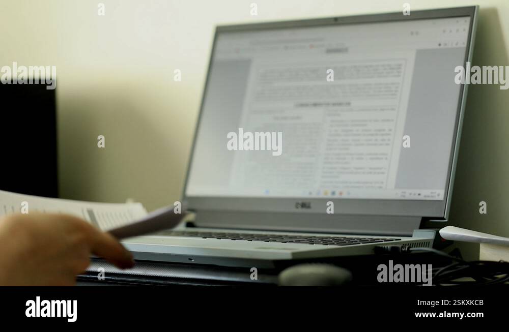 Busy with office duties. Up to her eyes in paperwork. Business as usual ...