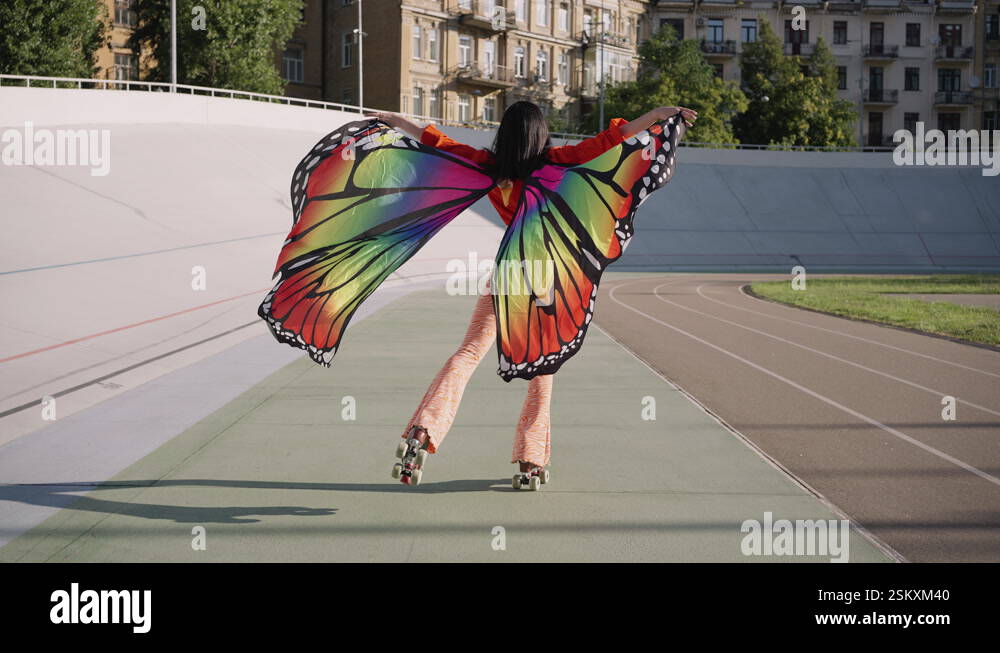 Healthy woman butterfly wings Stock Videos & Footage - HD and 4K Video ...