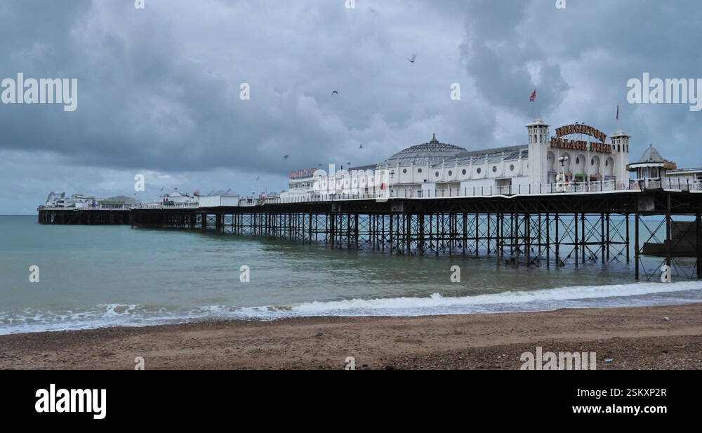 The Brighton Palace Pier, Brighton, Sussex, England, UK Stock Video ...