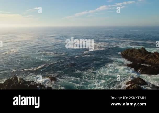 Partington Cove, Pacific Ocean coastline along Highway 1 in California ...