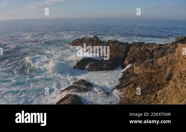 Partington Cove, Pacific Ocean coastline along Highway 1 in California ...
