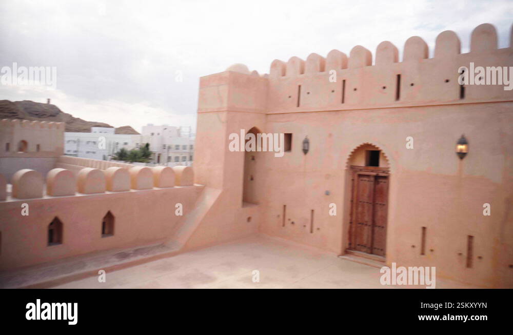 Traditional fort in Oman near Muscat Stock Video Footage - Alamy