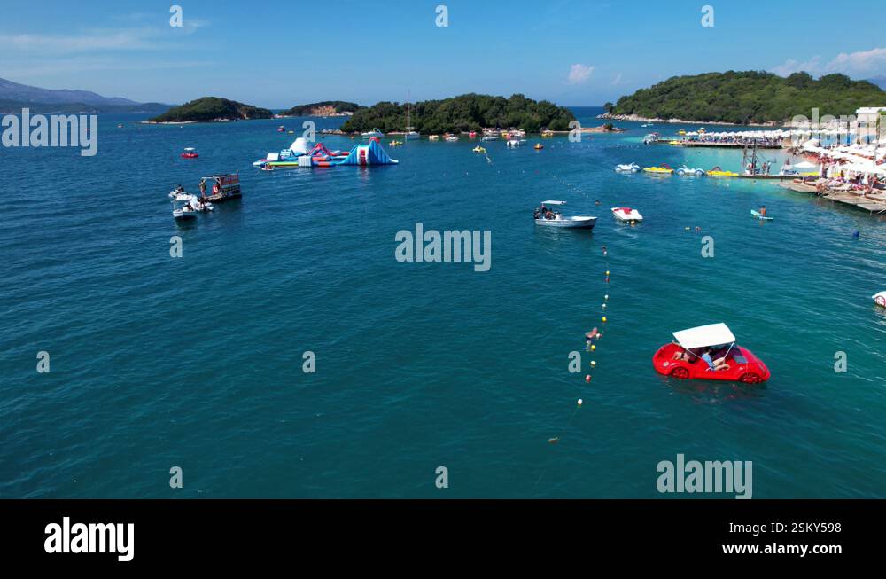 Ksamil Coastal Paradise: Tour Boats on Emerald Seas, White Sand Beaches ...
