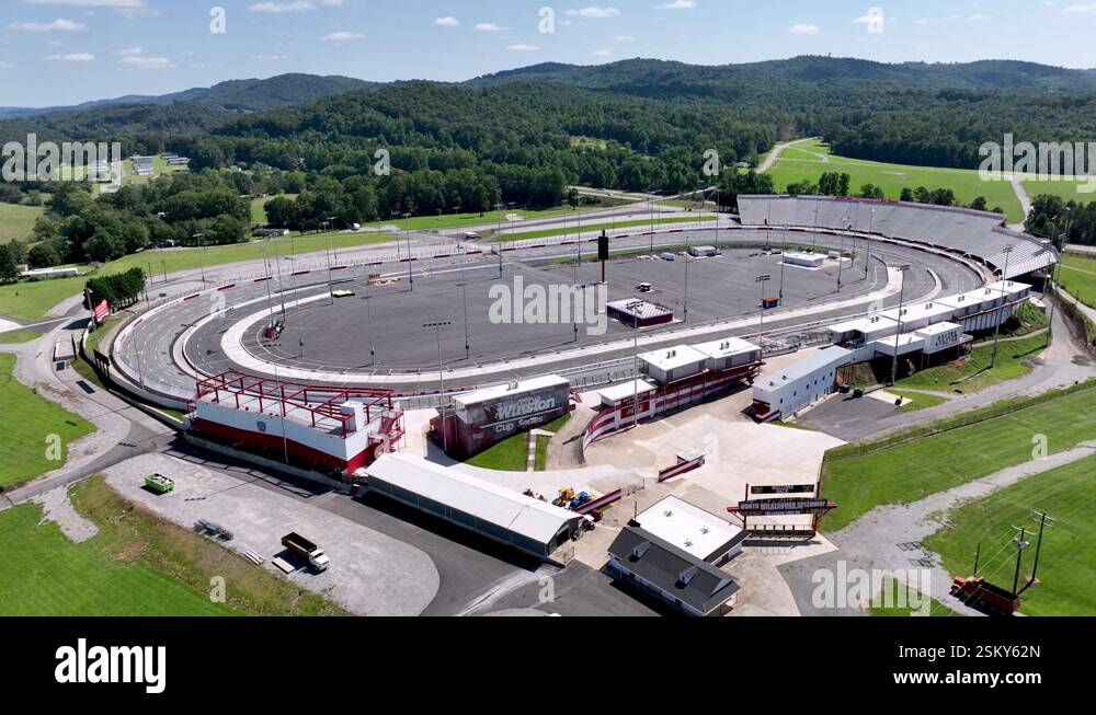 aerial fast orbit north wilkesboro speedway in north wilkesboro nc ...