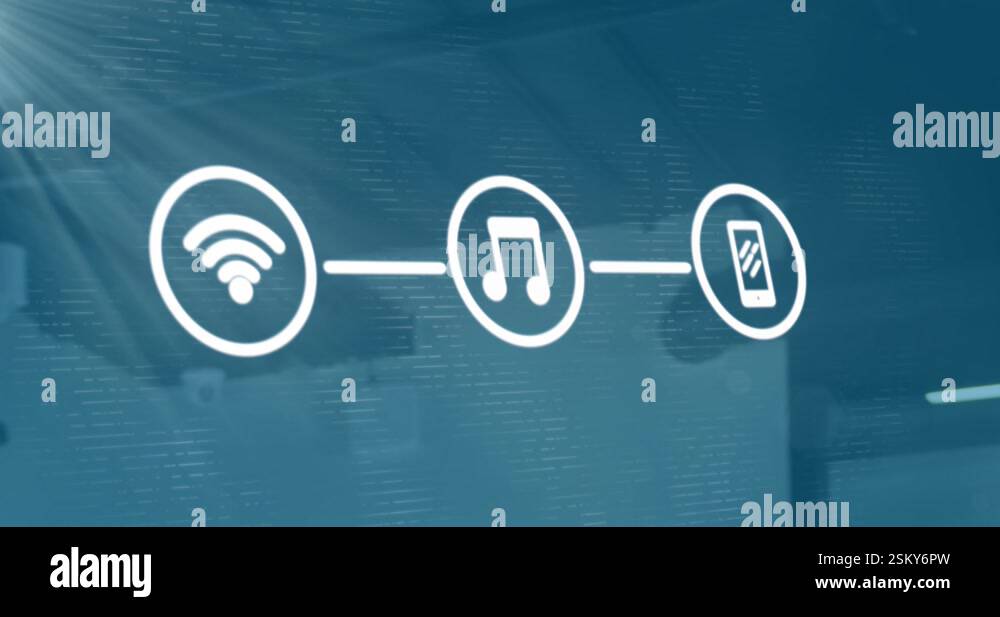 Animation flowchart icons lens flares Stock Videos & Footage - HD and ...