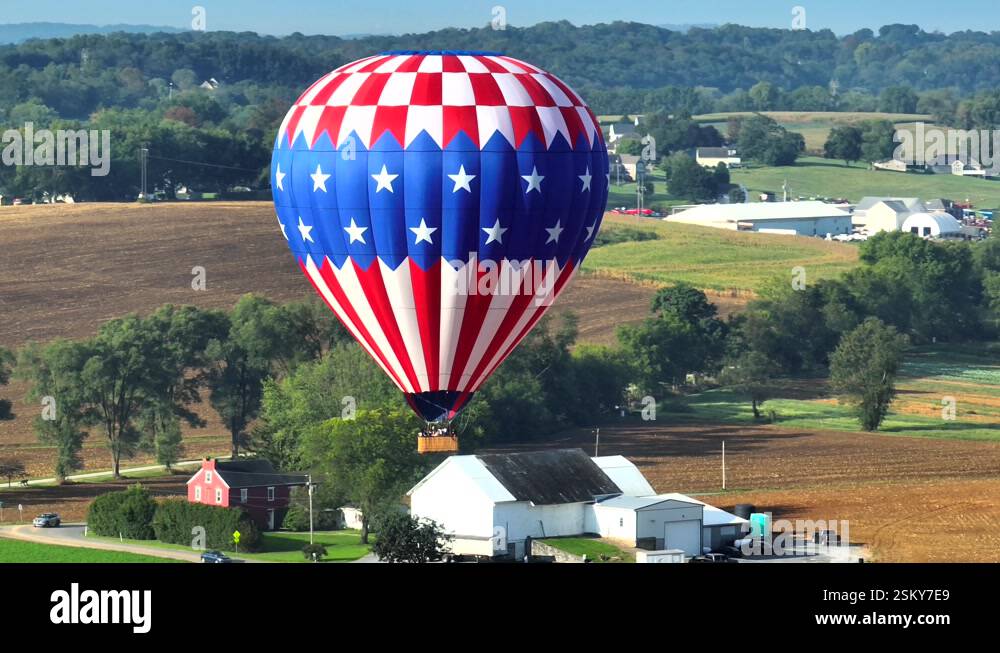 American flag hot air balloon Stock Videos & Footage - HD and 4K Video ...