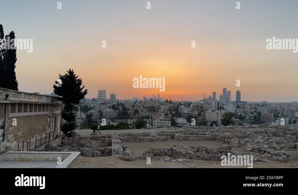 Amman Citadel Sunset - The Majesty of Jordan's Ancient Citadel at ...