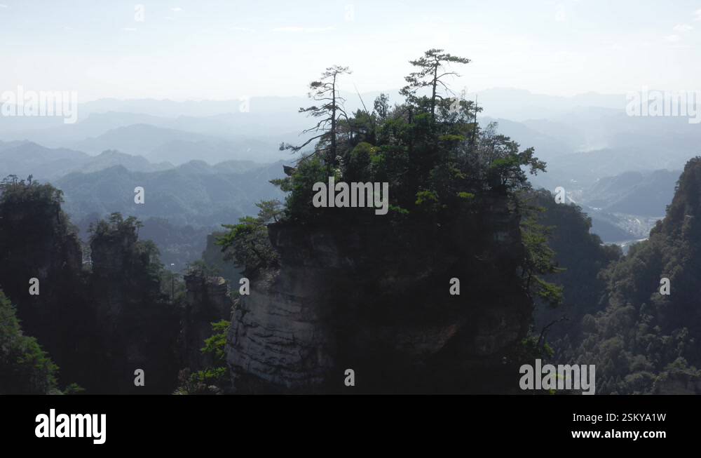 Atmospheric Nature Landscape Over Zhangjiajie National Forest Park In ...