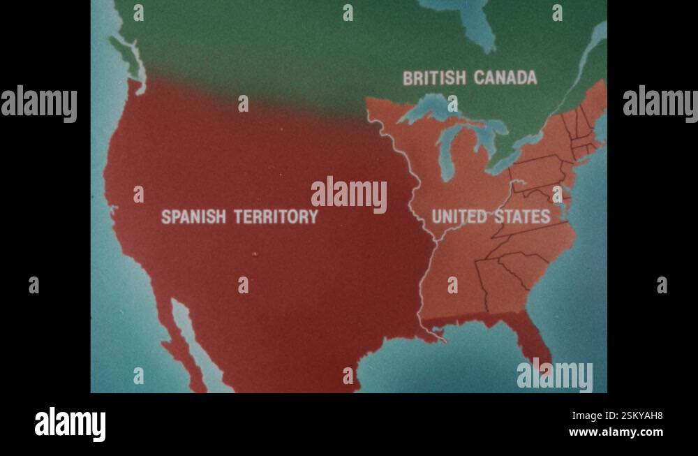 1780s: Map of North American territories during Revolutionary War ...