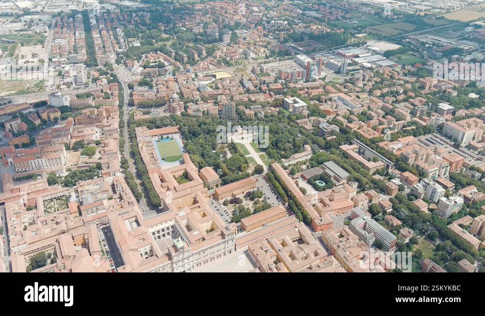 Modena, Italy. Ducale di Modena Palace, Giardino Ducale Estense Park ...