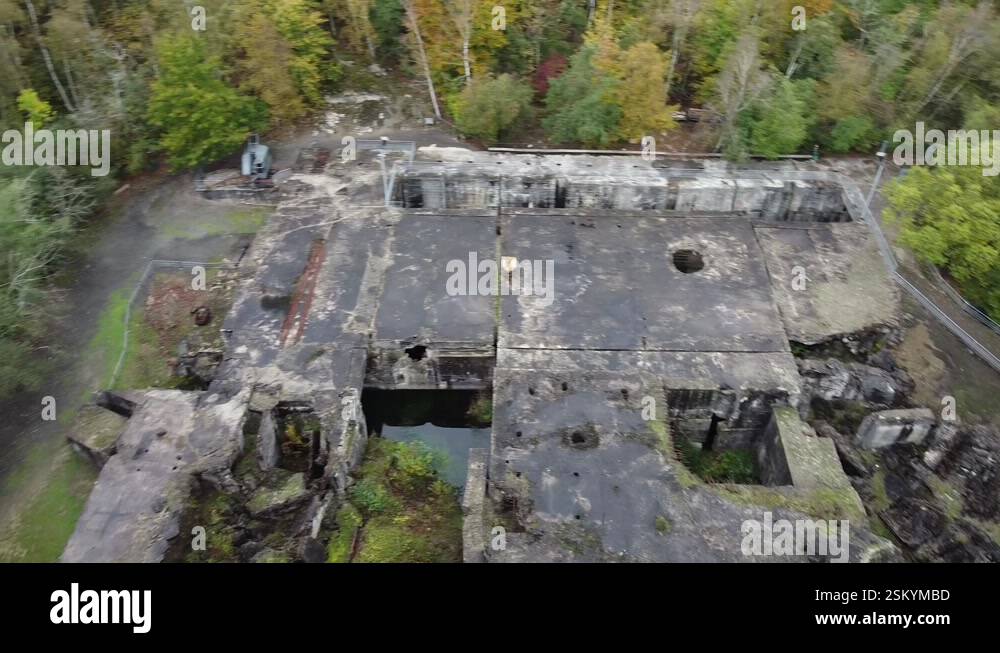 Drone of le blockhaus d'eperlecques WW2 German V2 bunker in Calais ...