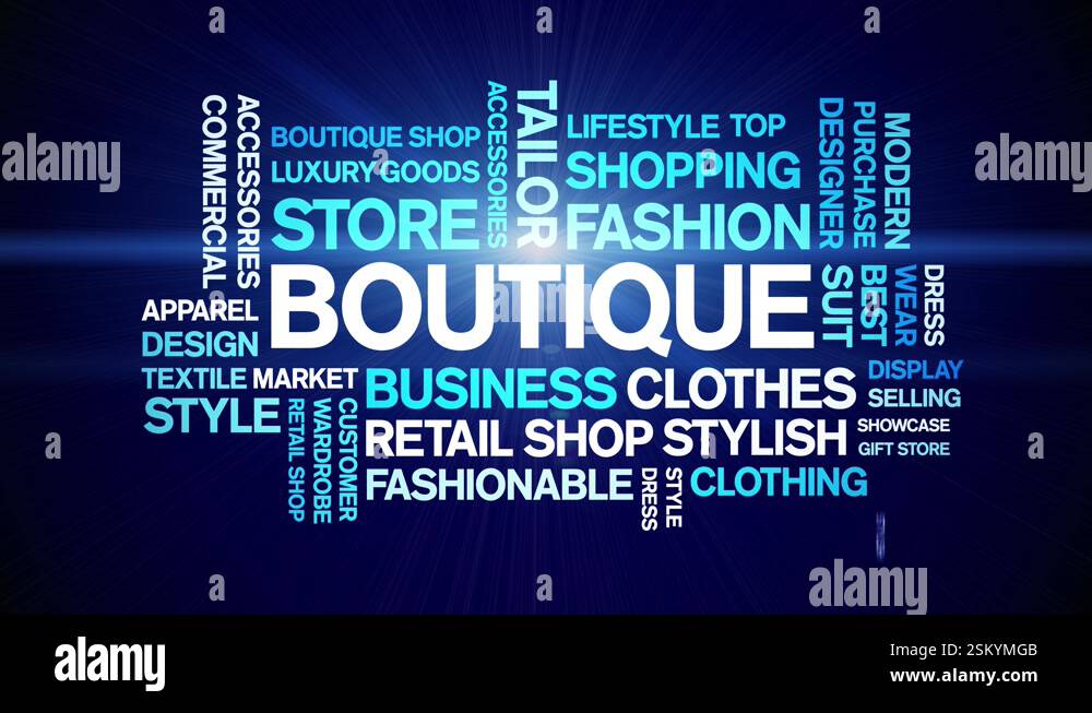 Boutique animated word cloud,animation text kinetic typography seamless ...