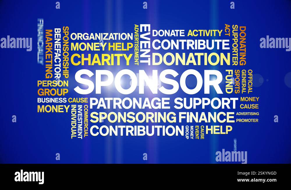 Sponsor animated word cloud,animation text kinetic typography seamless ...