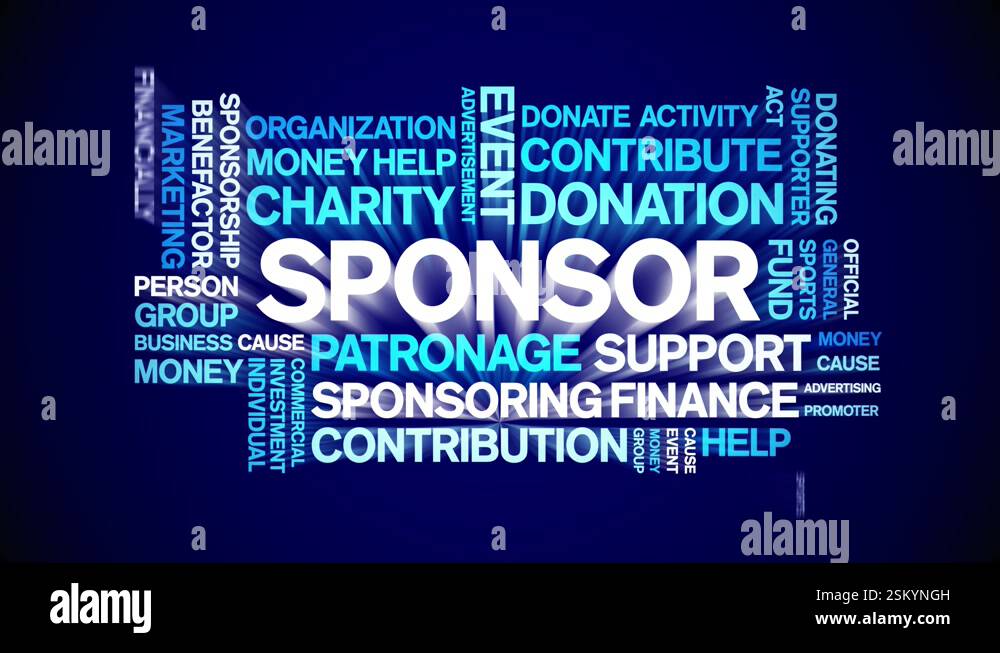 Sponsor animated word cloud,animation text kinetic typography seamless ...