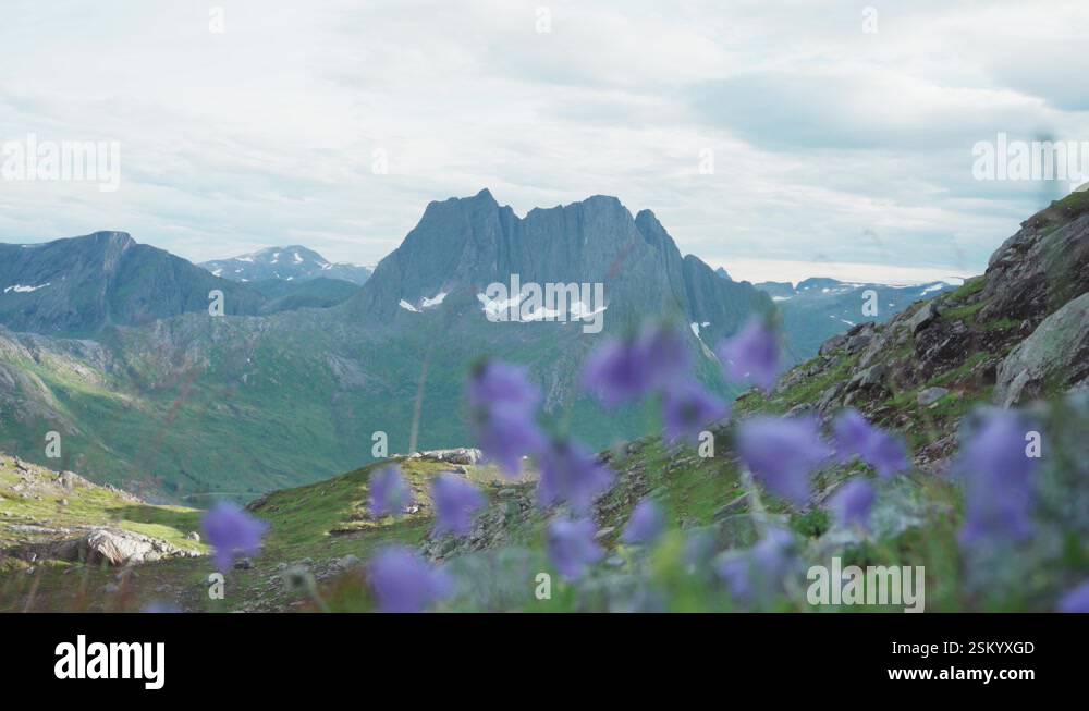 A View Of Breitinden Mountain From Grytetippen Mountain Hike In ...