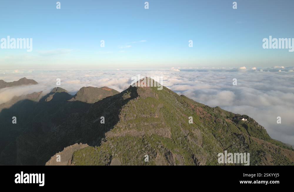 4K Cinematic Drone Footage of Clouds inversion in Pico Ruivo - Madeira ...