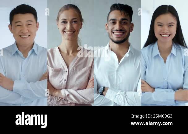 A harmonious gathering of four individuals, each showcasing a warm ...