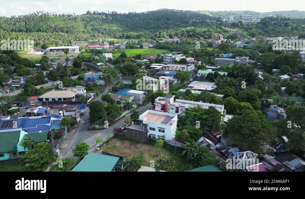 Flying Over Legazpi City In Albay, Philippines - drone shot Stock Video ...