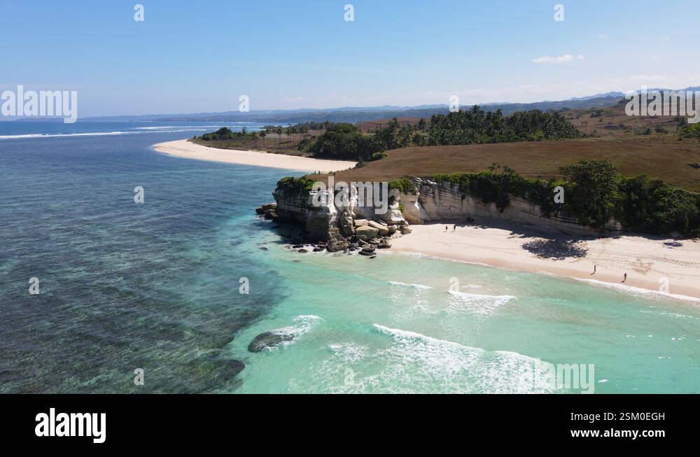 Summer Tourist Attraction At Pantai Watu Bella In West Sumba, East Nusa ...