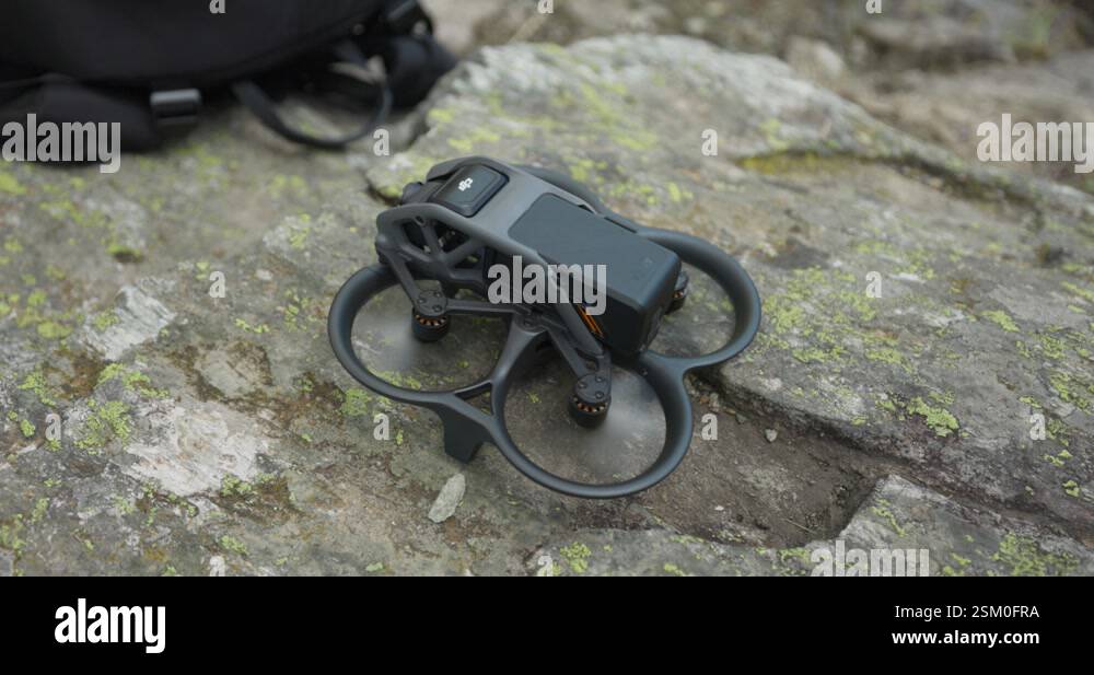 DJI Avata FPV Drone Takes Off from Rocky Perch Stock Video Footage - Alamy