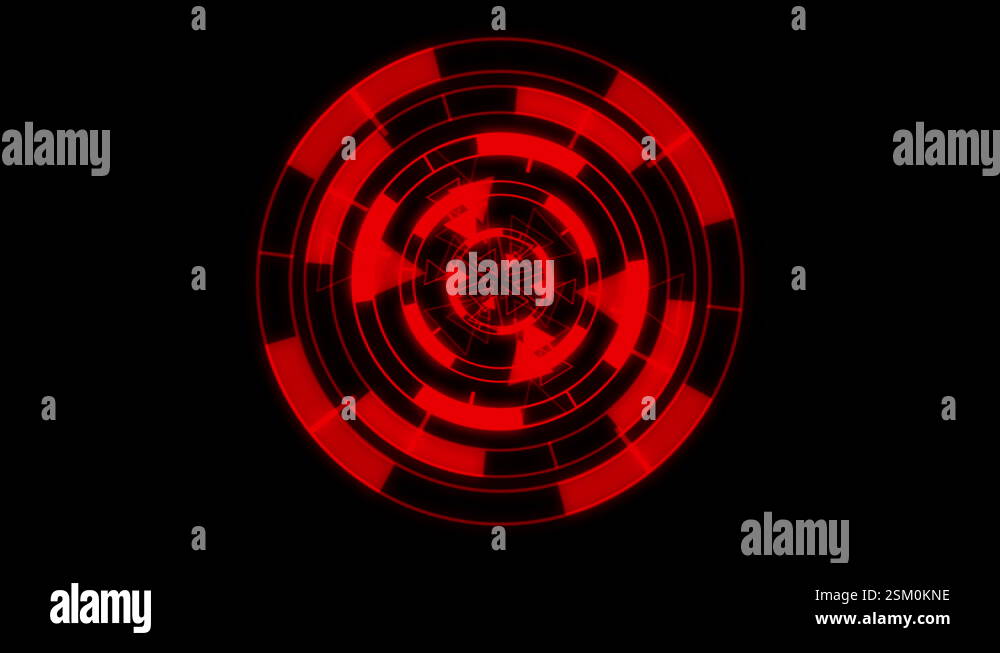 Circle Triangle VJ Loop Red Audio Reactive Bouncing M 02 Animation ...