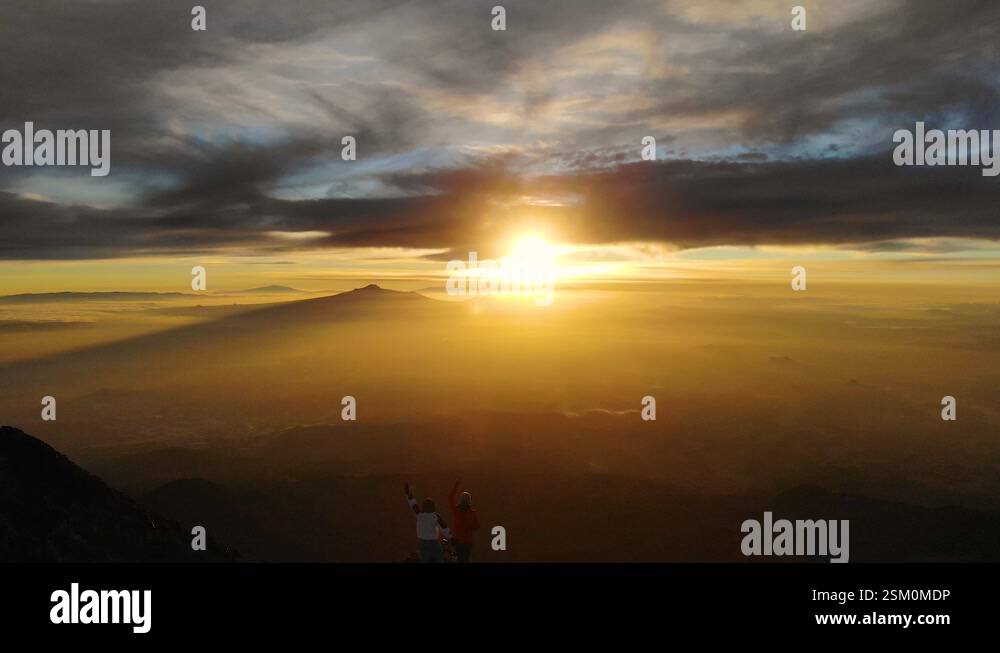 Awe-Inspiring Aerial View as Drone Captures Couple on Iztaccihuatl ...