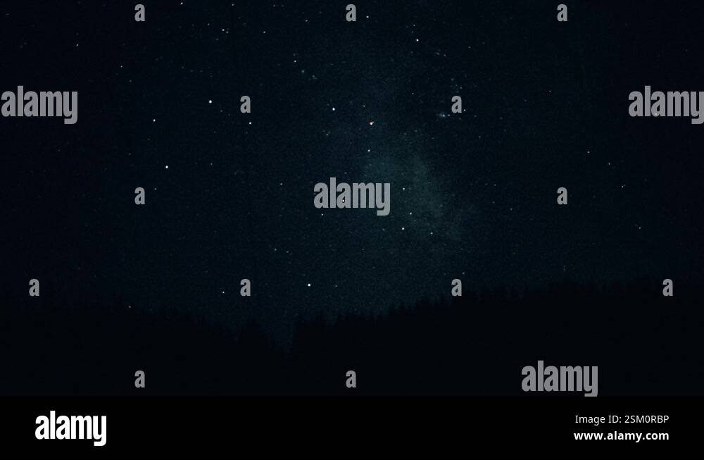 Night sky of perseids meteor shower shooting stars constellation in ...