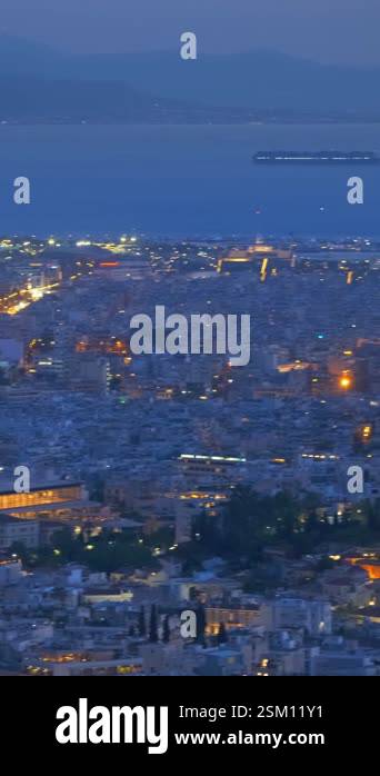 Famous greek tourist landmark - the iconic Athens view and Parthenon Temple at the Acropolis of ...