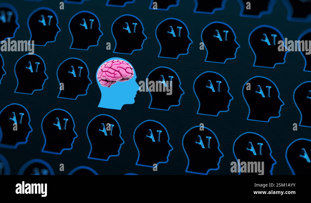 Artificial neural networks vs natural. Humankind surrounded by AI bots ...