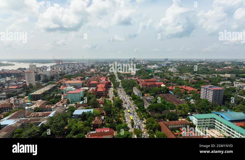 Yangon myanmar city skyline Stock Videos & Footage - HD and 4K Video ...