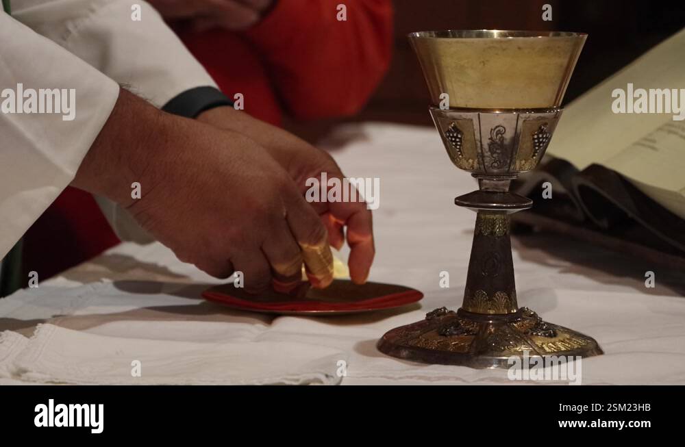 This hands helps to transform the misterious of god, and the bread and ...