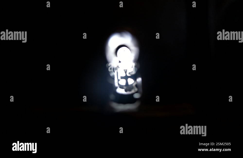 Christian Cross seen through keyhole in antique traditional Catholic ...