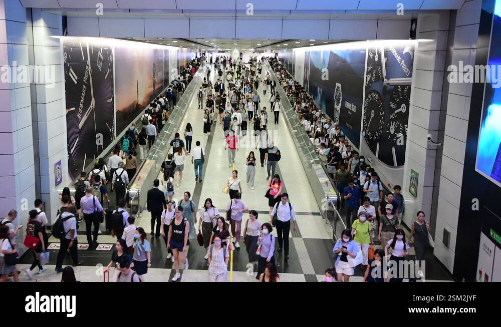 Central MTR station interior, Hong Kong, China Stock Video Footage - Alamy