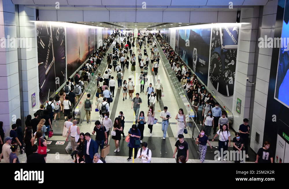 Central MTR station interior, Hong Kong, China Stock Video Footage - Alamy