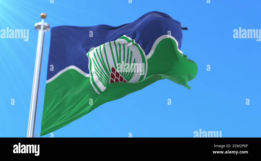 Flag of Bor, Serbia. Loop Stock Video Footage - Alamy