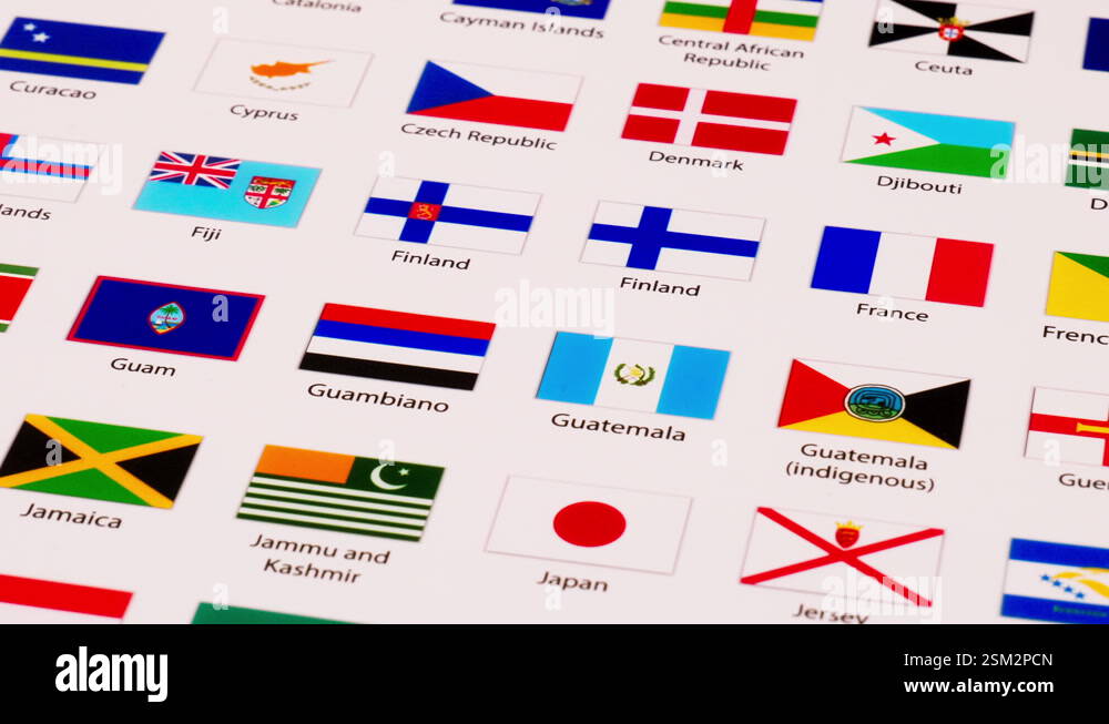 National Flags zoomed out revealing an illustration diagonal to the ...