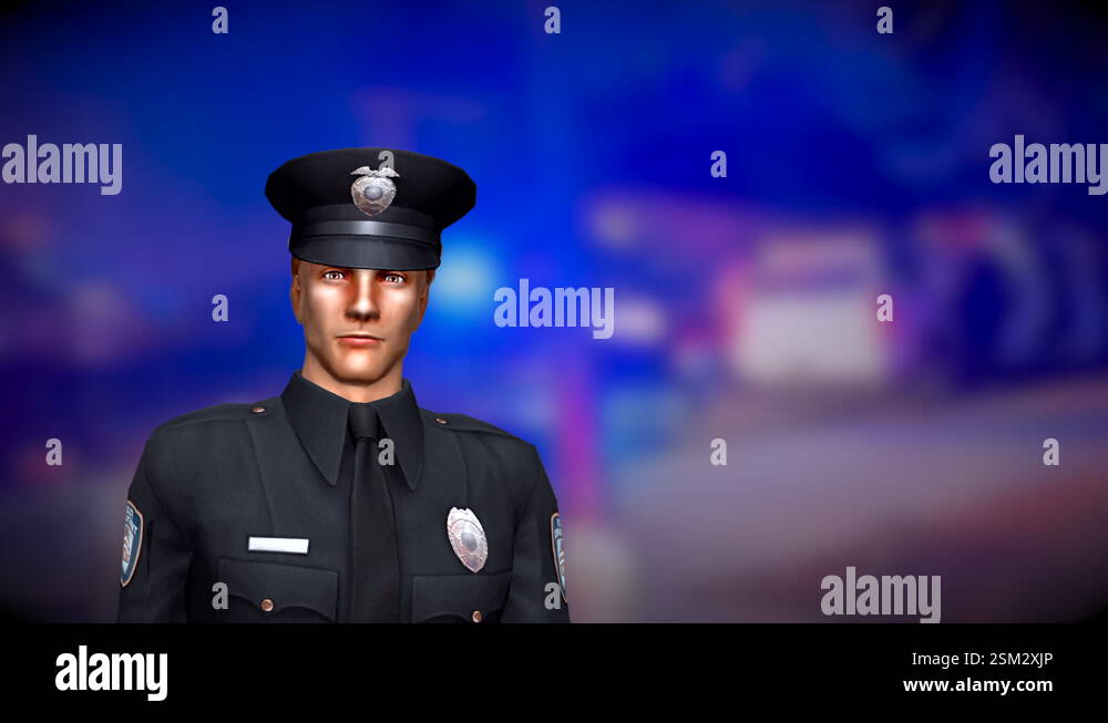 Police officer in front of crime scene Stock Video Footage - Alamy