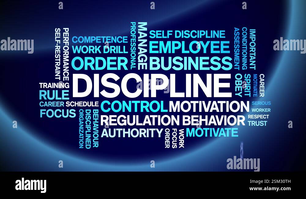 Discipline animated tag word cloud,animation kinetic typography ...