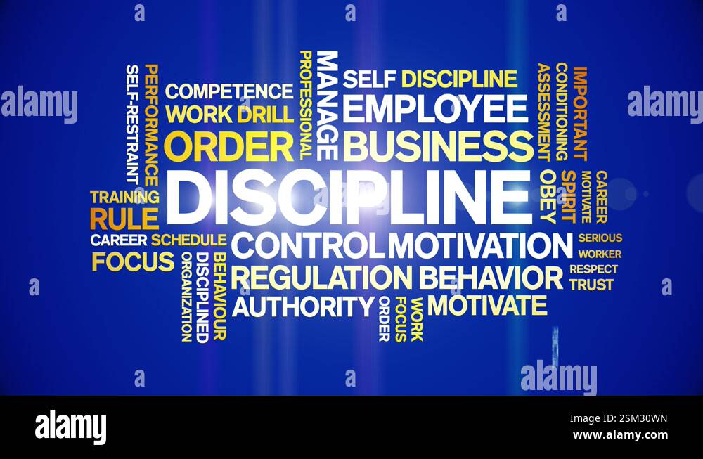 Discipline animated tag word cloud,animation kinetic typography ...