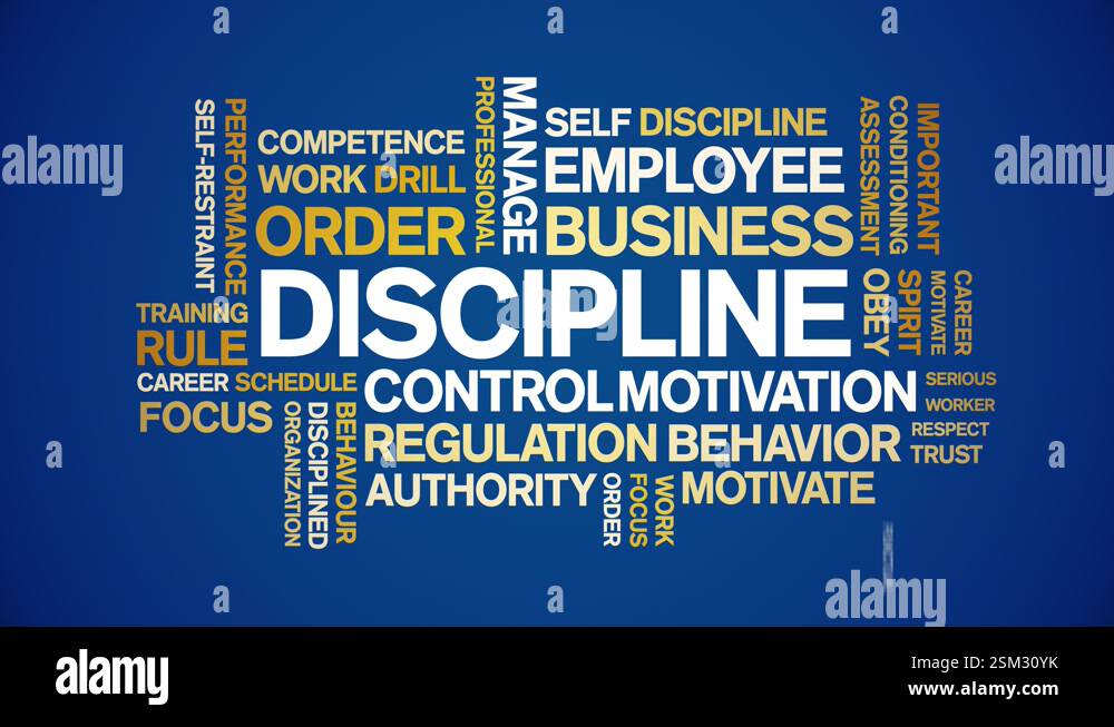 Discipline animated tag word cloud,animation kinetic typography ...