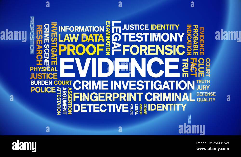Evidence animated tag word cloud,animation kinetic typography seamless ...