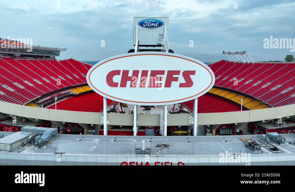 Kansas City Chiefs stadium: Geha Field at Arrowhead Stadium. Aerial ...