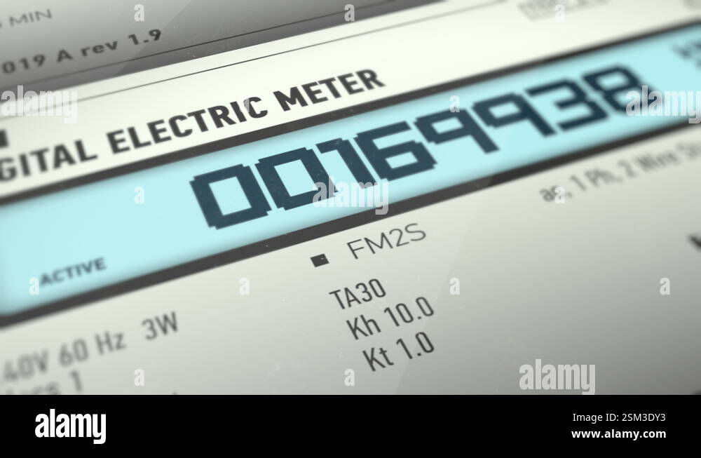 Digital electric service meter Stock Videos & Footage - HD and 4K Video ...